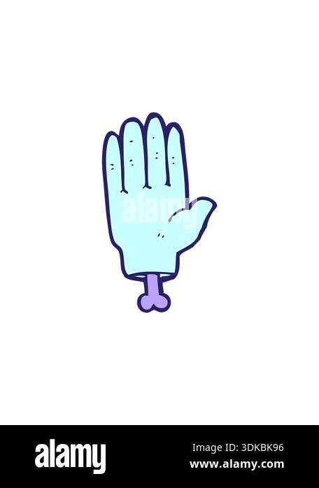 attention grabbing animation of cartoon hand Stock Video Footage - Alamy