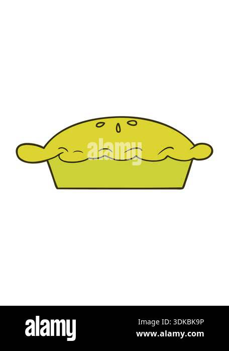changing color animation of cartoon pie drawing Stock Video Footage - Alamy