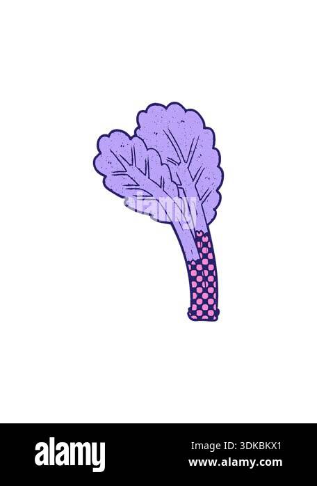 starburst effect animation of cartoon rhubarb Stock Video Footage - Alamy