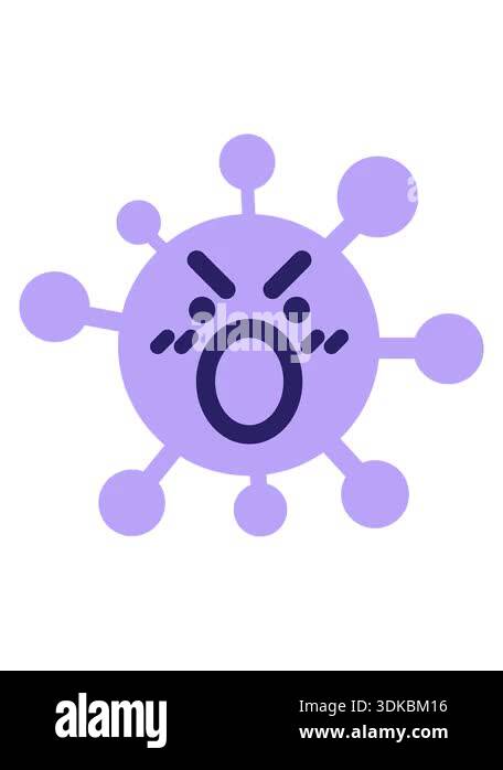 pixelize effect animation of shouting virus design Stock Video Footage ...