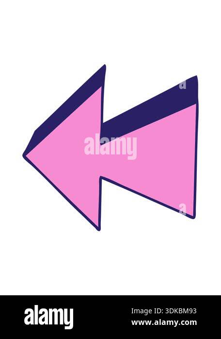 shine light effect animation of hand drawn cartoon arrow Stock Video ...