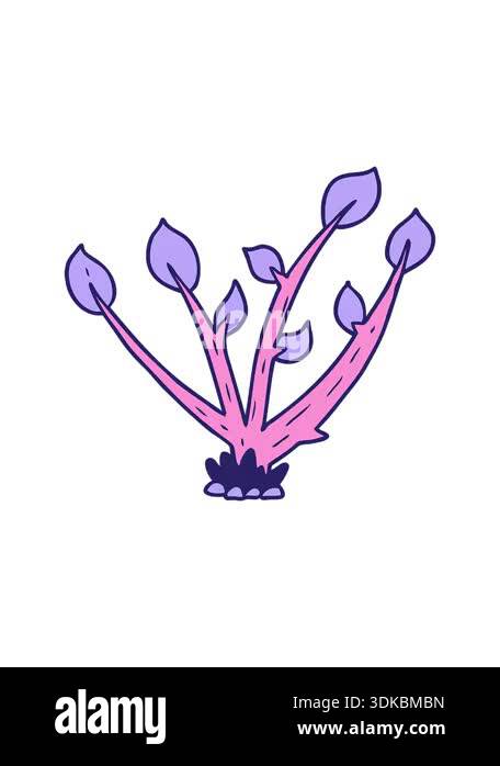 spinning motion animation of cartoon sprouting plant Stock Video ...