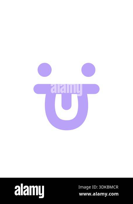 blinking radial lines animation of simple confused face icon Stock ...