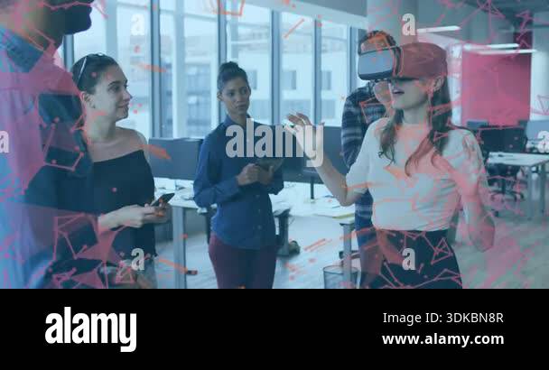 Securing VR headset in office and activating network UI with team ...