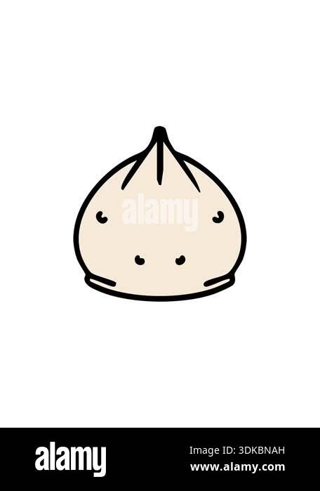 sales flash animation of traditional japanese steamed gyoza dumpling ...