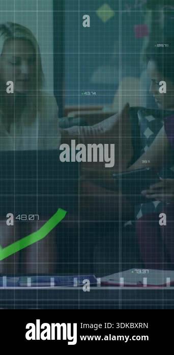 Animation of statistical data processing over two diverse women ...