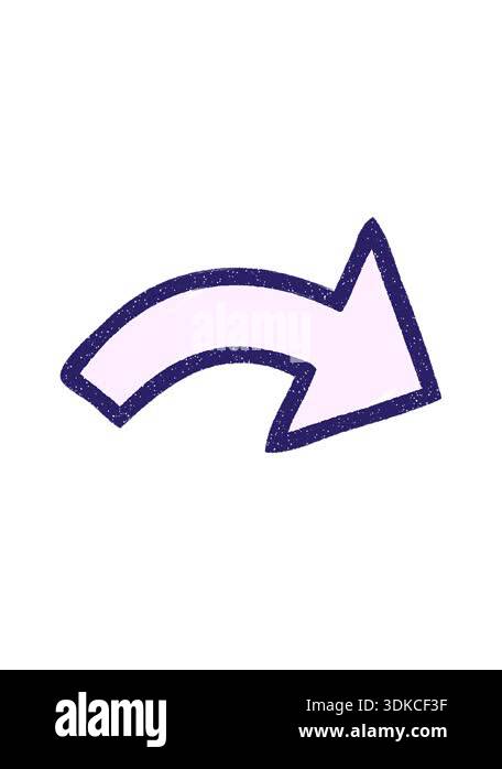 shine light effect animation of Pointing Arrow Chalk Drawing Stock ...