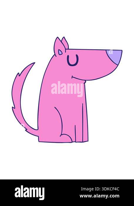 shaking motion animation of hand drawn dog Stock Video Footage - Alamy