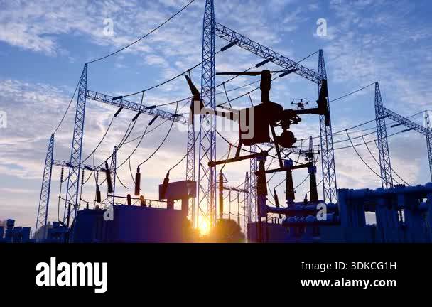 Electrical live power lines Stock Videos & Footage - HD and 4K Video ...