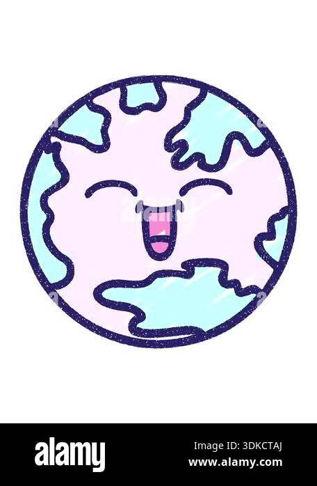 jiggle motion animation of happy earth Stock Video Footage - Alamy