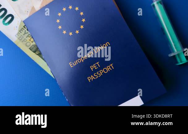 A pet passport is a document with vaccination and travel information ...