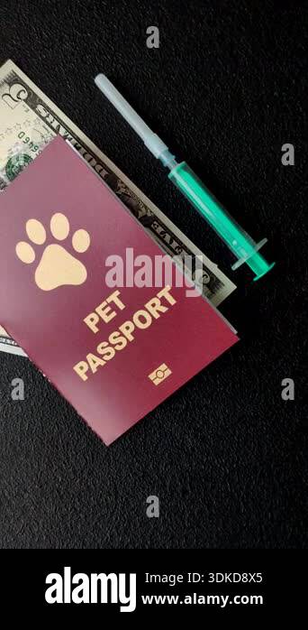 A pet passport is a document with vaccination and travel information ...