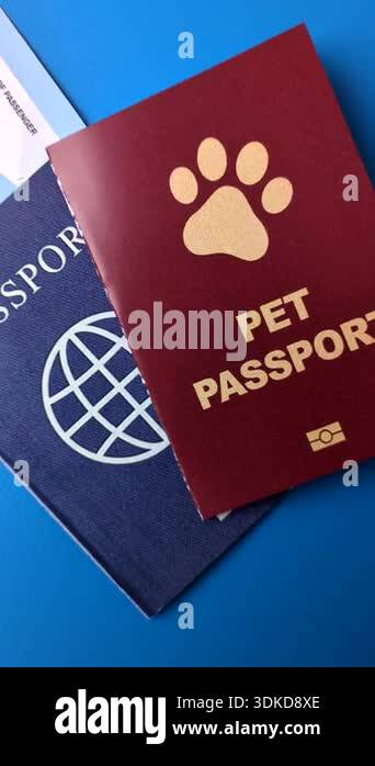 A pet passport is a document with vaccination and travel information ...