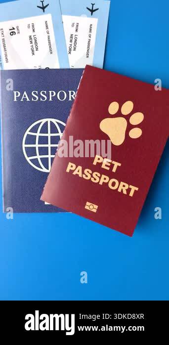A pet passport is a document with vaccination and travel information ...