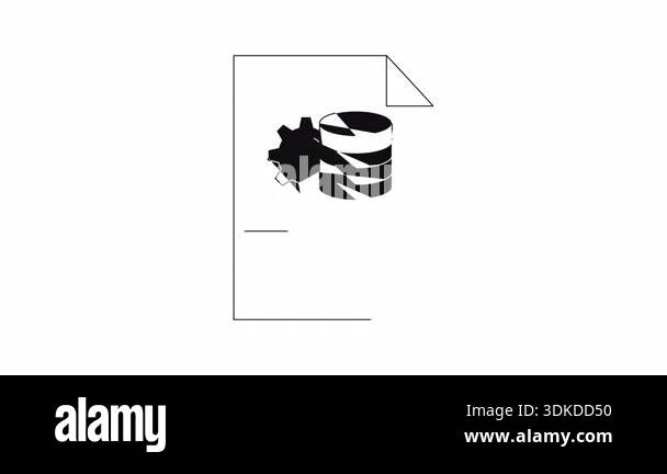 A simple illustration of a database configuration document, suitable ...