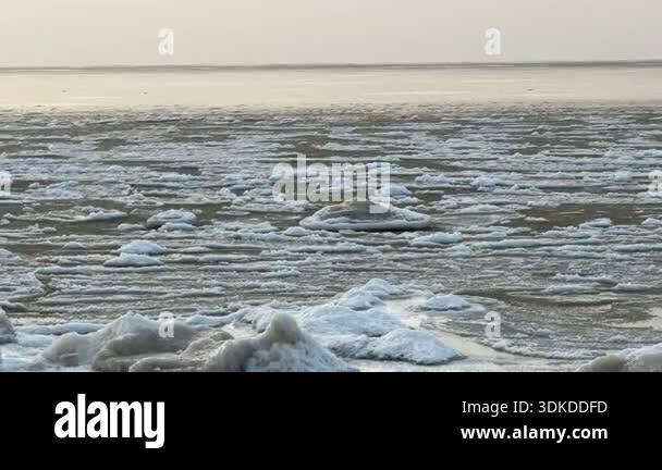 baltic sea beach winter cold waves jurmala latvia Stock Video Footage ...