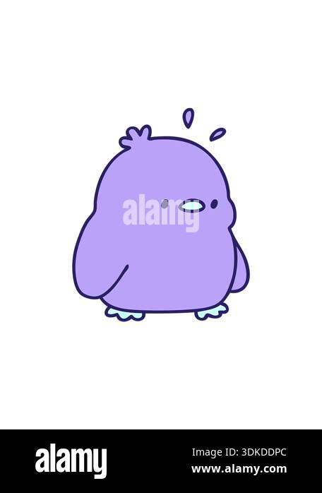 attention grabbing animation of drawing of a cute baby bird Stock Video ...