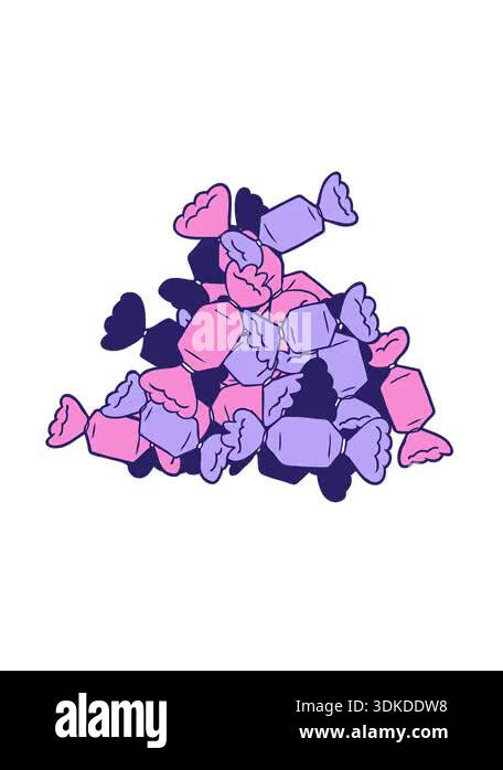 vibrating motion animation of cartoon candy Stock Video Footage - Alamy