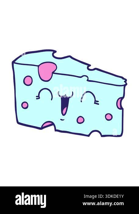 spinning motion animation of cartoon cheese Stock Video Footage - Alamy