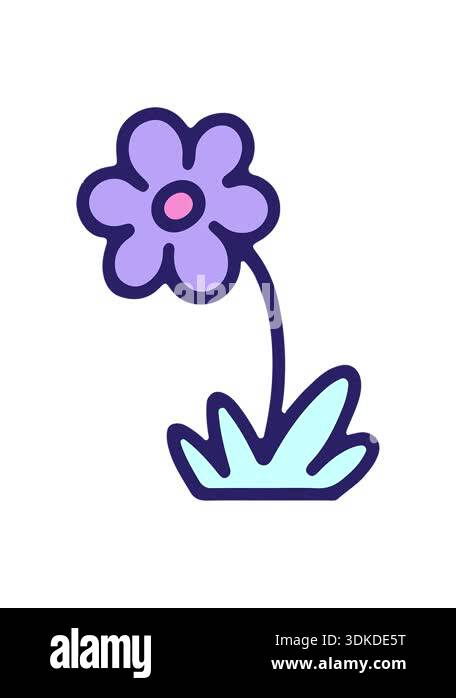 shine light effect animation of simple flower Stock Video Footage - Alamy