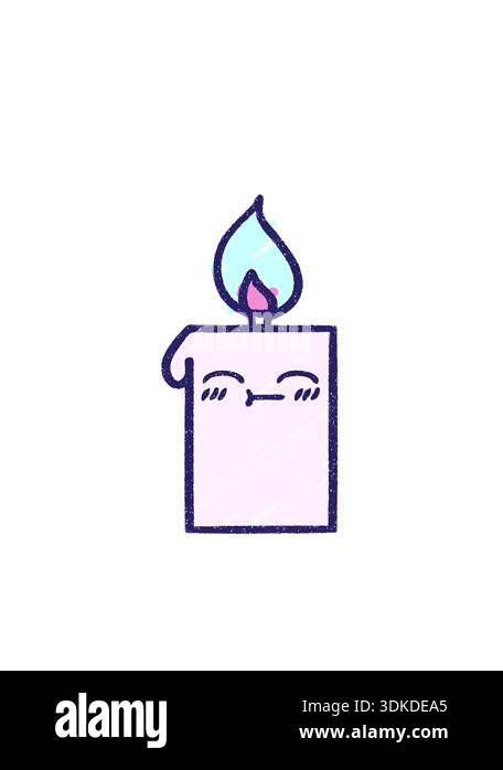 blinking radial lines animation of Candle Chalk Drawing Stock Video ...