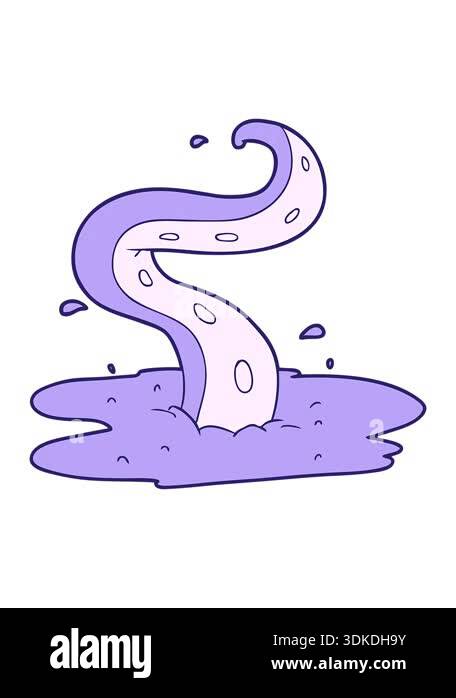 shine light effect animation of cartoon tentacle Stock Video Footage ...