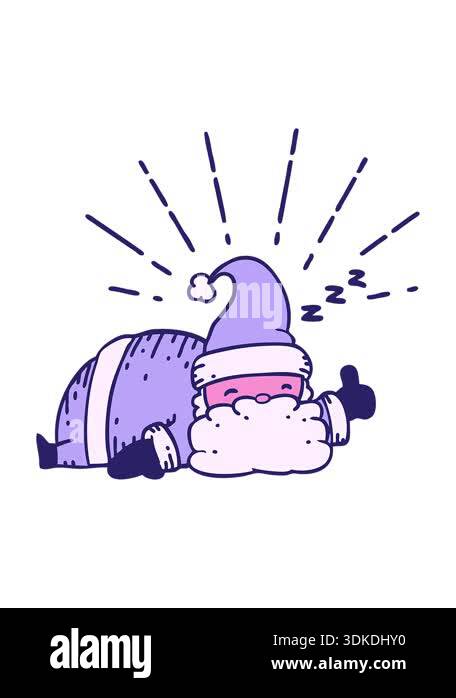 shine light effect animation of traditional tattoo style santa claus ...