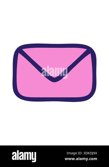 shaking motion animation of a cartoon of a paper envelope Stock Video ...
