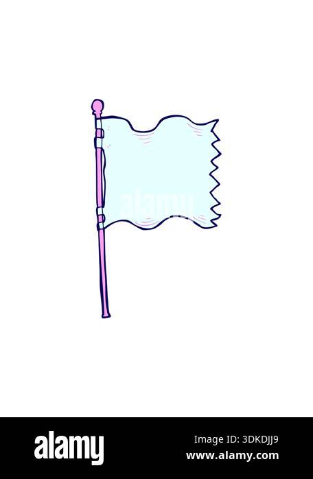 neon light effect animation of a cartoon flag Stock Video Footage - Alamy