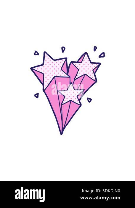 radioactive glowing animation of shooting stars drawing Stock Video ...