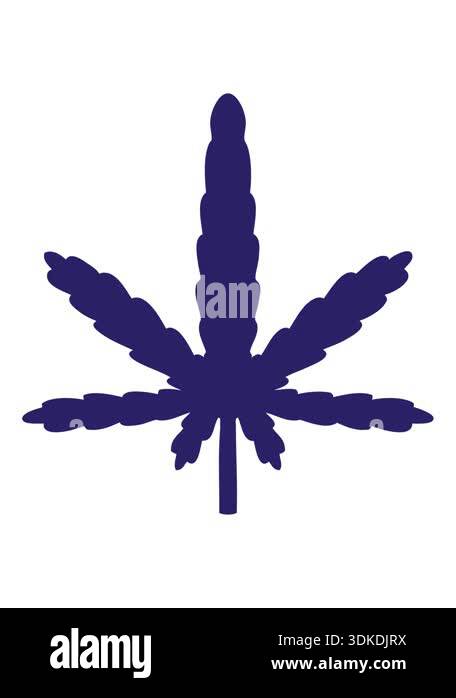 bob and pause animation of hand drawn quirky cartoon marijuana Stock ...