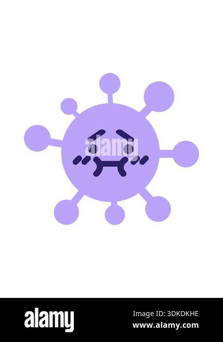 attention grabbing animation of embarrassed virus Stock Video Footage ...
