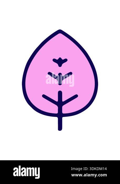 neon light effect animation of simple leaf design element Stock Video ...