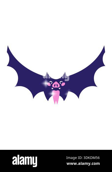 glitter effect animation of halloween bat Stock Video Footage - Alamy