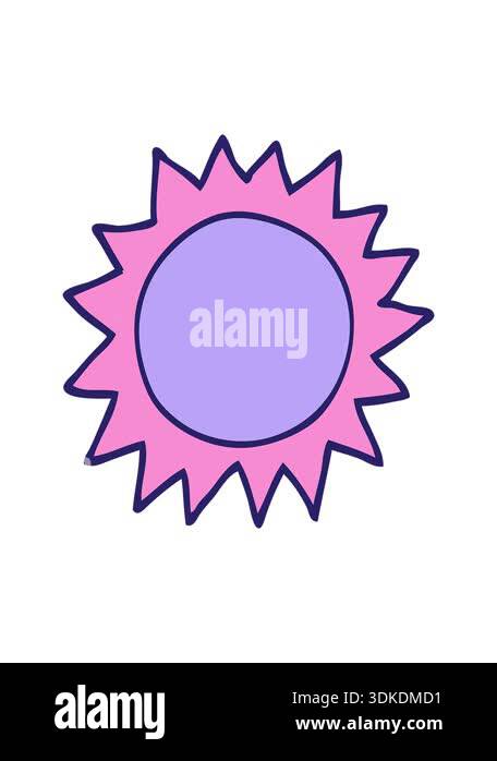 shine light effect animation of cartoon sun design Stock Video Footage ...