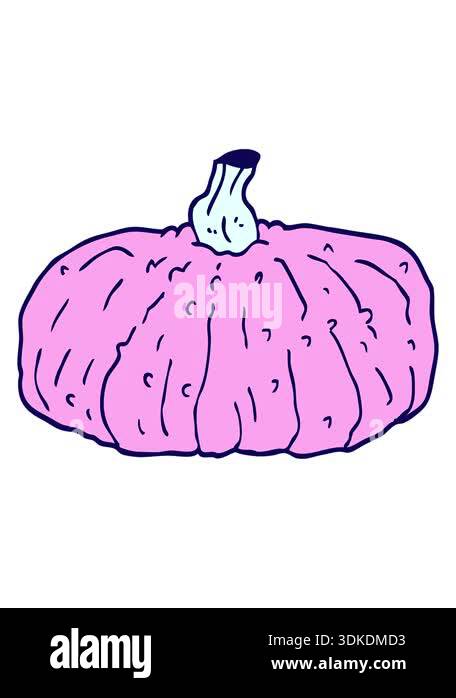 neon light effect animation of cartoon doodle pumpkin Stock Video ...