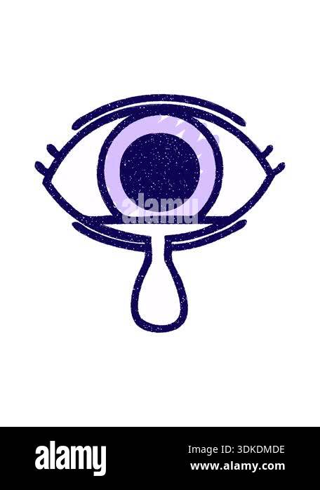 neon light effect animation of Occult Eye Drawing Stock Video Footage ...