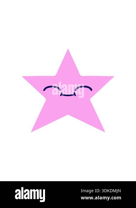 neon light effect animation of retro cartoon of a gold star Stock Video ...