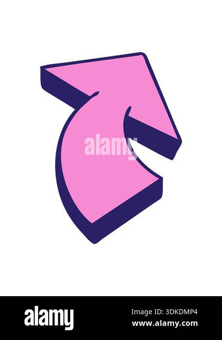 shaking motion animation of hand drawn illustration of an arrow Stock ...