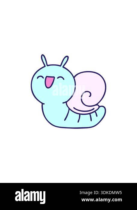 sales flash animation of cartoon of a cute snail Stock Video Footage ...