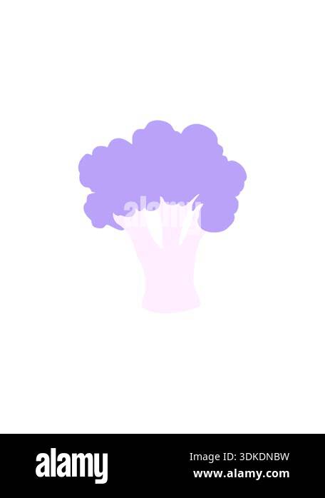 radioactive glowing animation of cartoon of a broccoli Stock Video ...