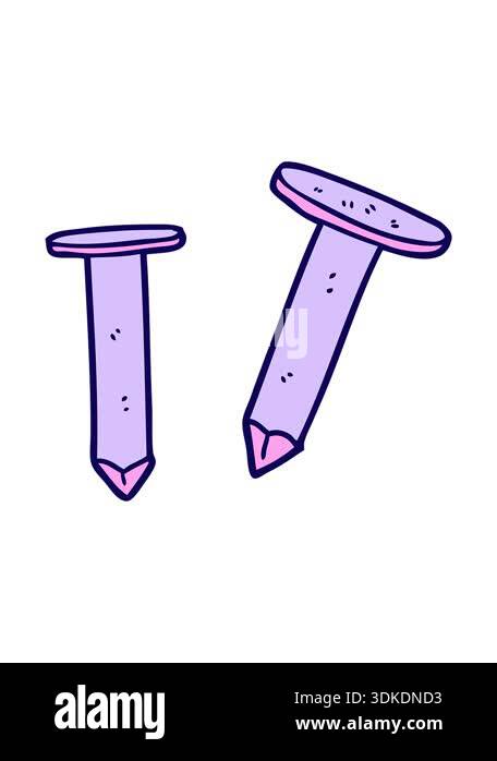 neon light effect animation of cartoon old nails Stock Video Footage ...