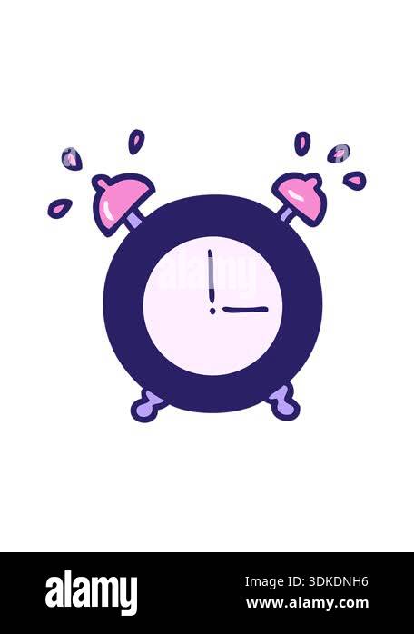 shaking motion animation of alarm clock Stock Video Footage - Alamy