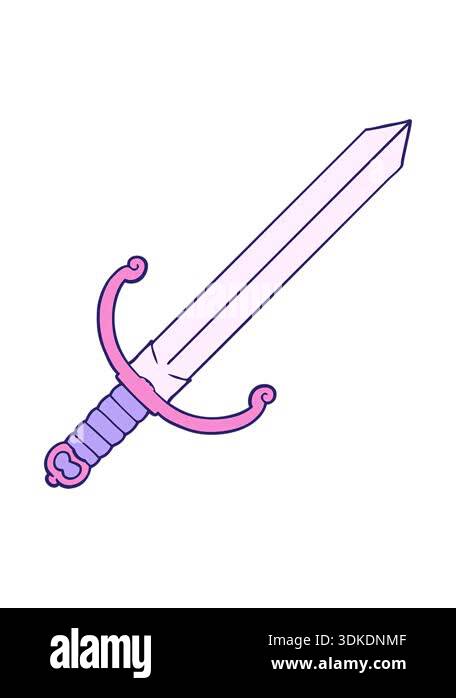 bobbing motion animation of cartoon sword Stock Video Footage - Alamy