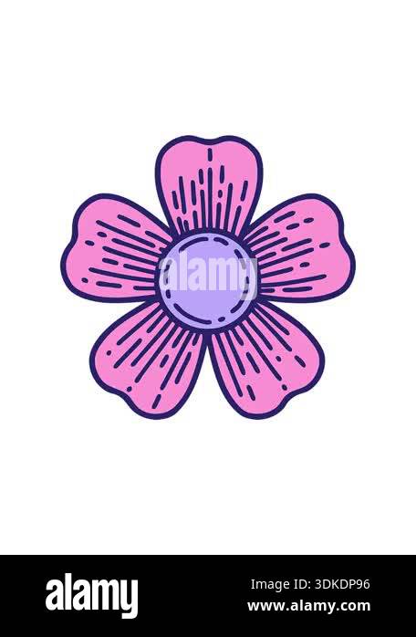 attention grabbing animation of image of a flower Stock Video Footage ...