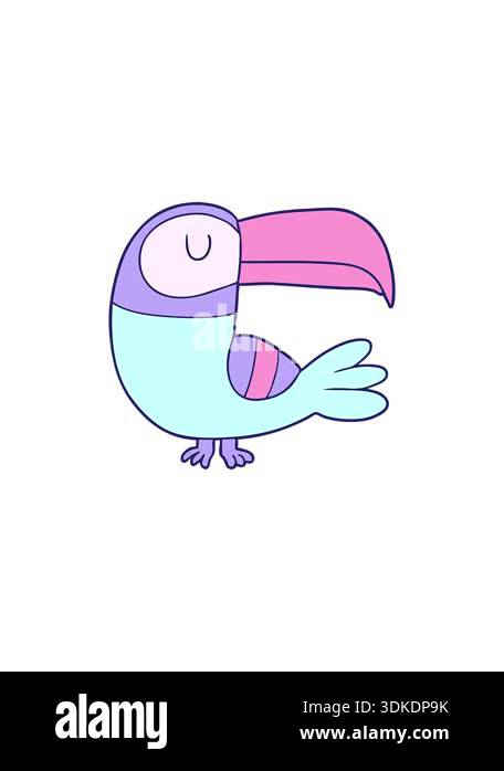 sales flash animation of toucan illustration Stock Video Footage - Alamy