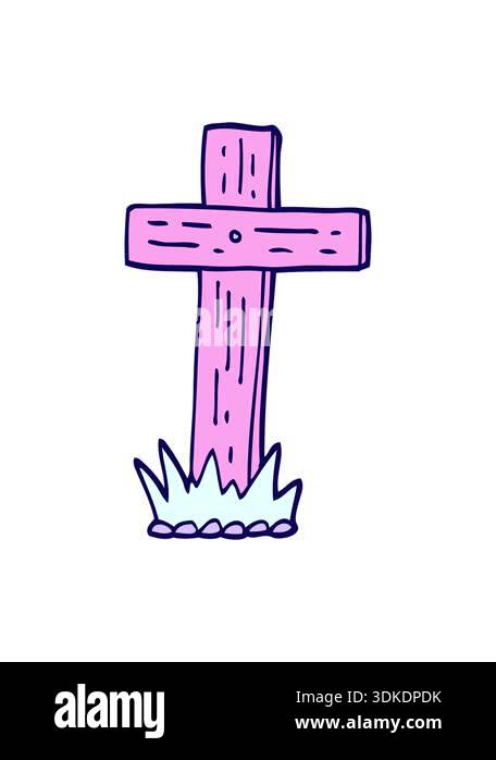 neon light effect animation of hand drawn doodle style cartoon wooden ...