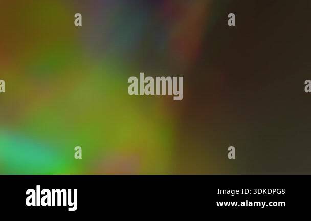 Lens beam defocused. Holographic glow leak. Spectrum color twinkle on ...
