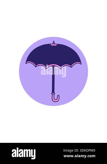 flashy sales animation of cartoon design of an umbrella Stock Video ...