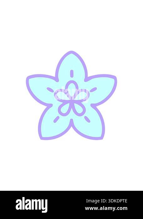 starburst effect animation of a culturally traditional japanese single ...